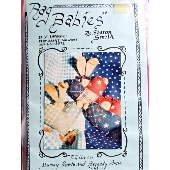 Sharon Smith | Office | Sharon Smith Rag Babies Patterns Bunny Hearts ...